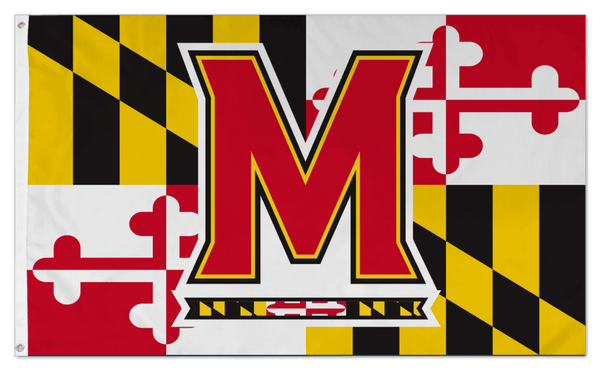 Horizontal Maryland Flag with UMD "M" Logo / Flag | Route One Apparel