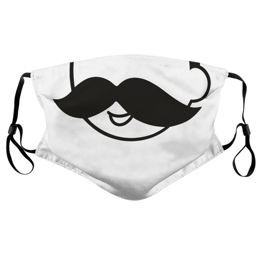 White Mask With Mustache
