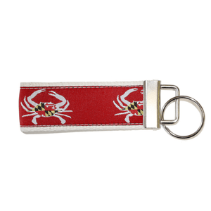 Red Maryland Flag Crab Key Chain